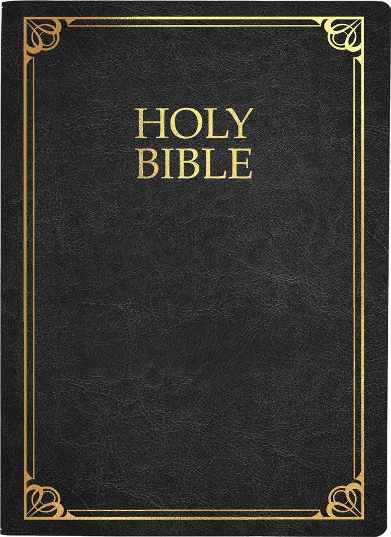 Kjver Family Legacy Holy Bible, Large Print, Black Genuine L — Aslan ...