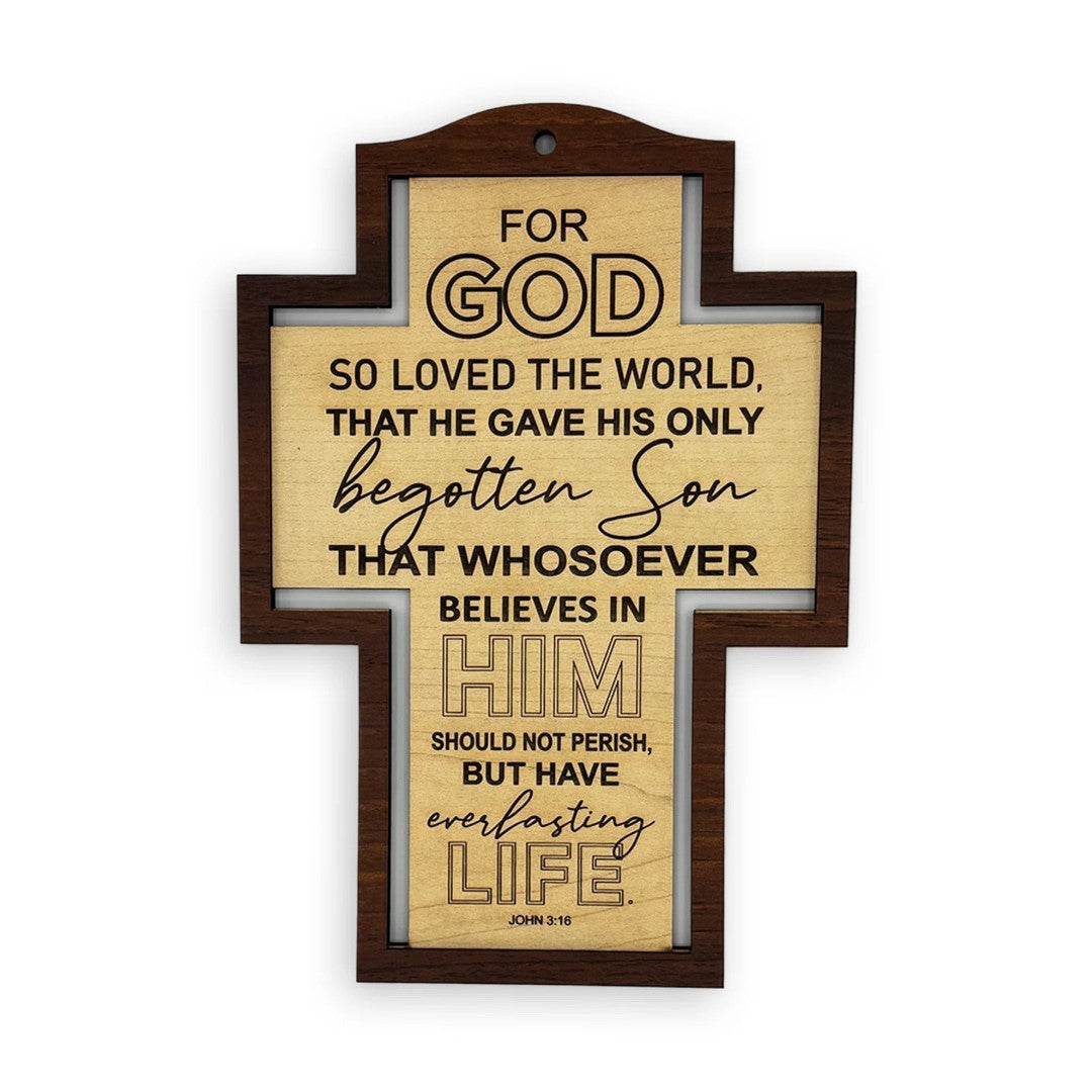 Border Wall Cross – For God So Loved The World (John 3:16) — Aslan ...