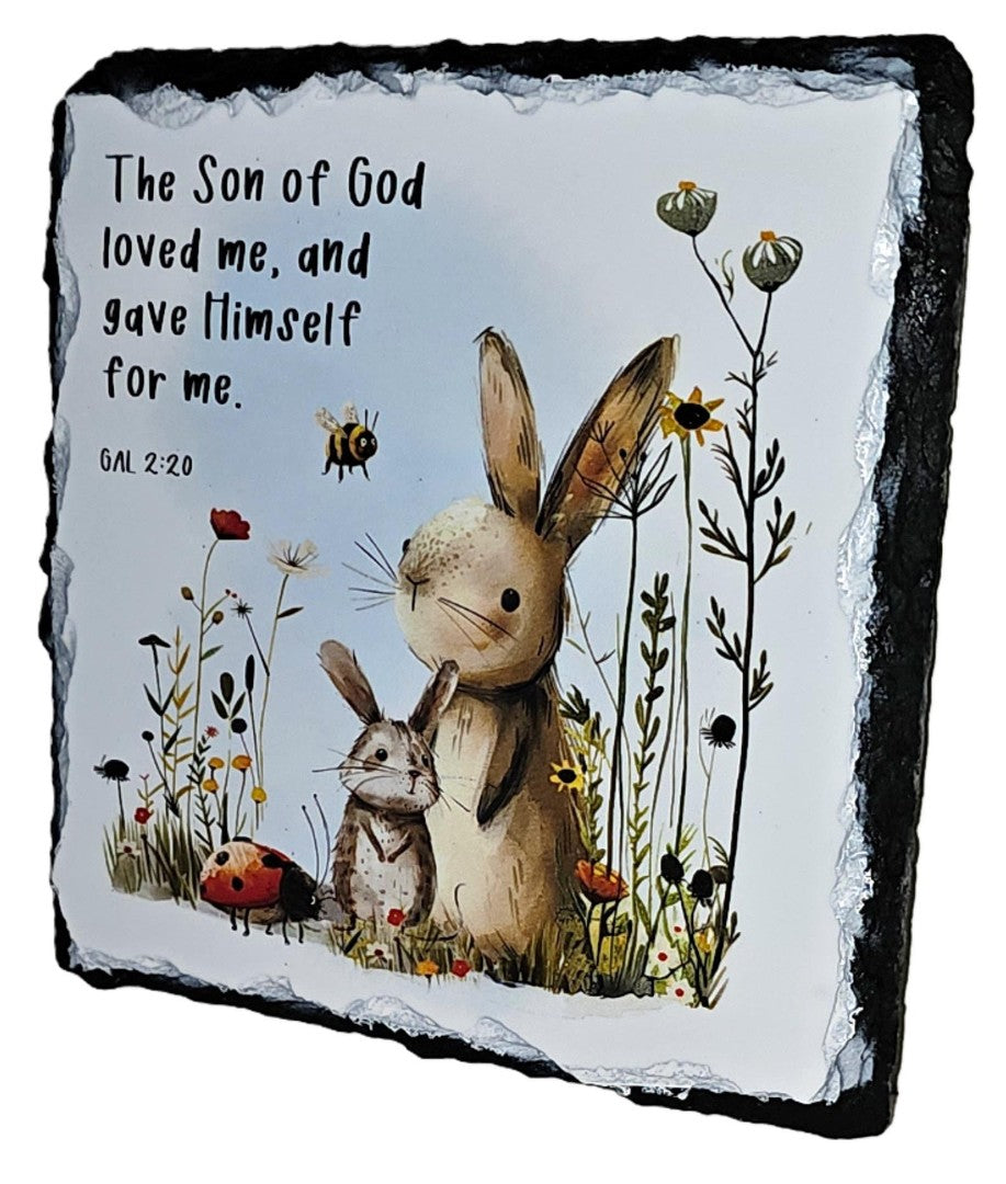 Bible Slate - The Son Of God Loved Me - Rabbit & Mouse — Aslan ...