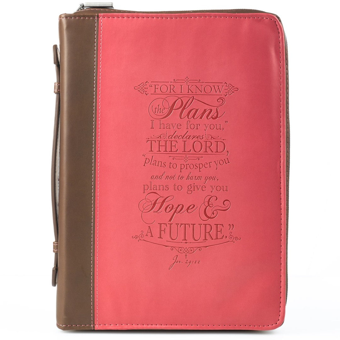 Jeremiah 29:11 Pink Bible Case, Large — Aslan Christian Books