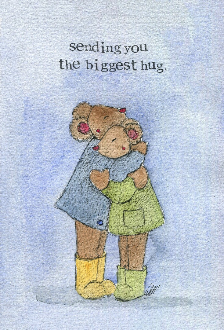 Thinking of You Card The Biggest Hug Single Card — Aslan Christian Books