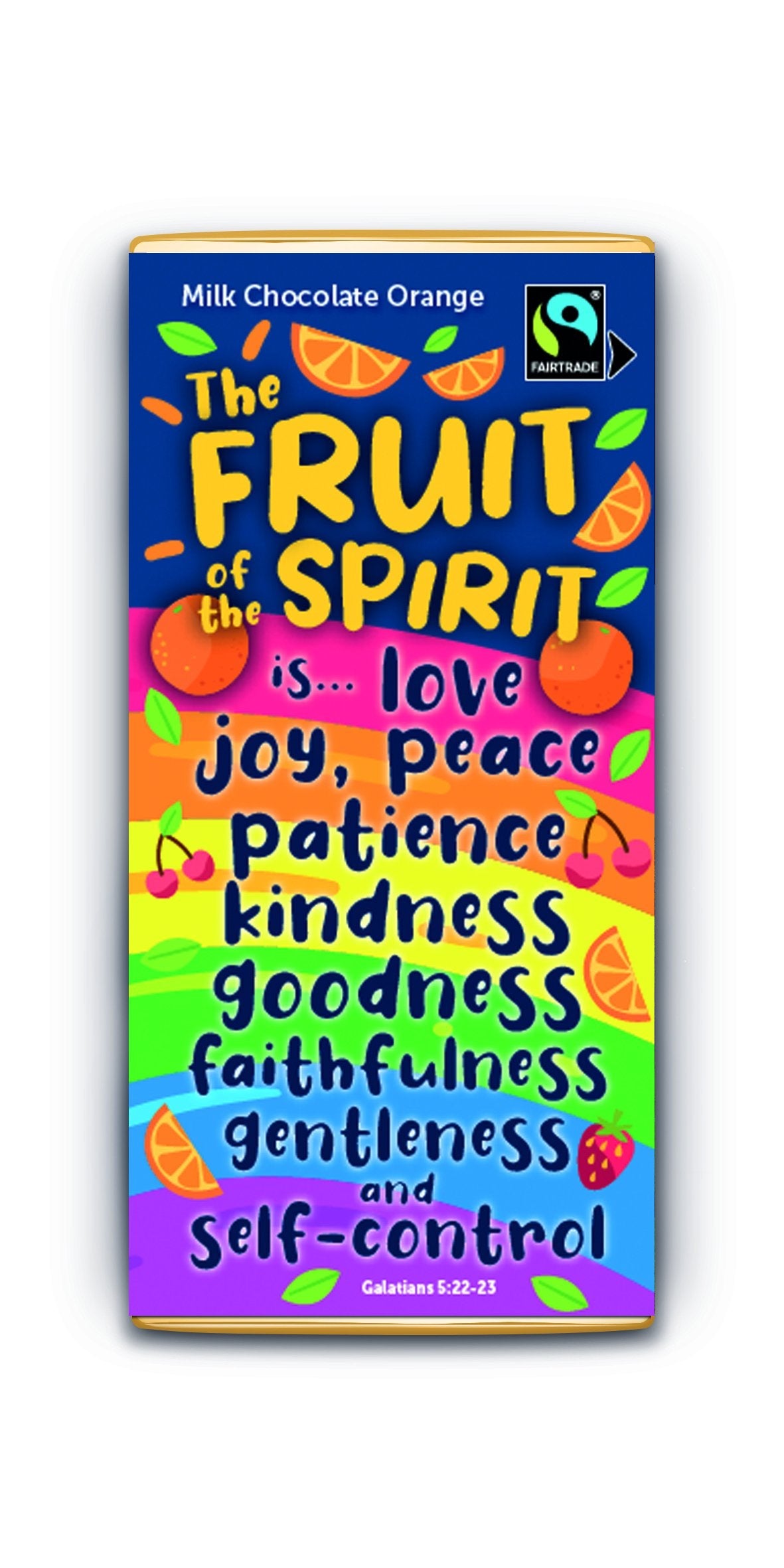 Fruit Of The Spirit Milk Chocolate Orange Bar — Aslan Christian Books