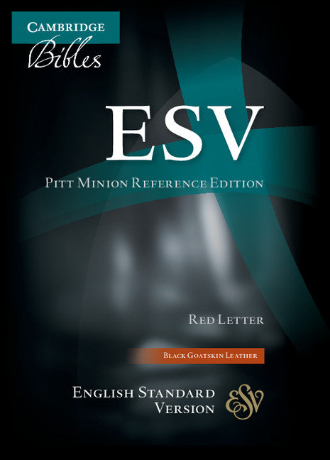 ESV Pitt Minion Reference Edition Black Goatskin Leather — Aslan ...