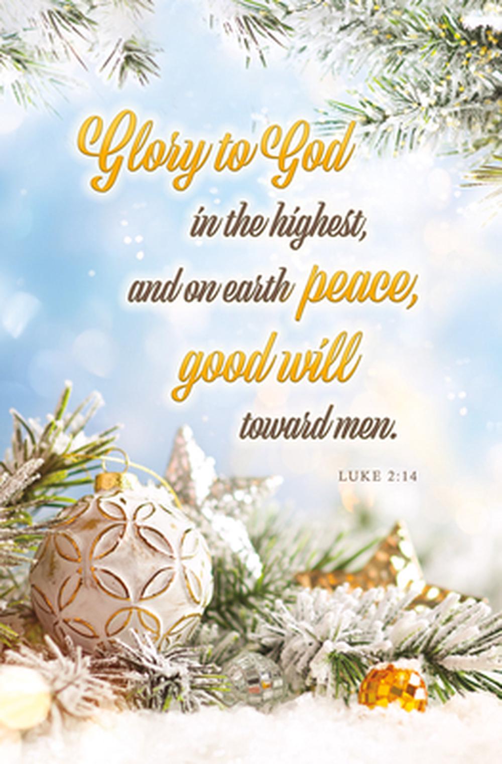 Glory to God in the Highest Bulletin (pack of 100) — Aslan Christian Books