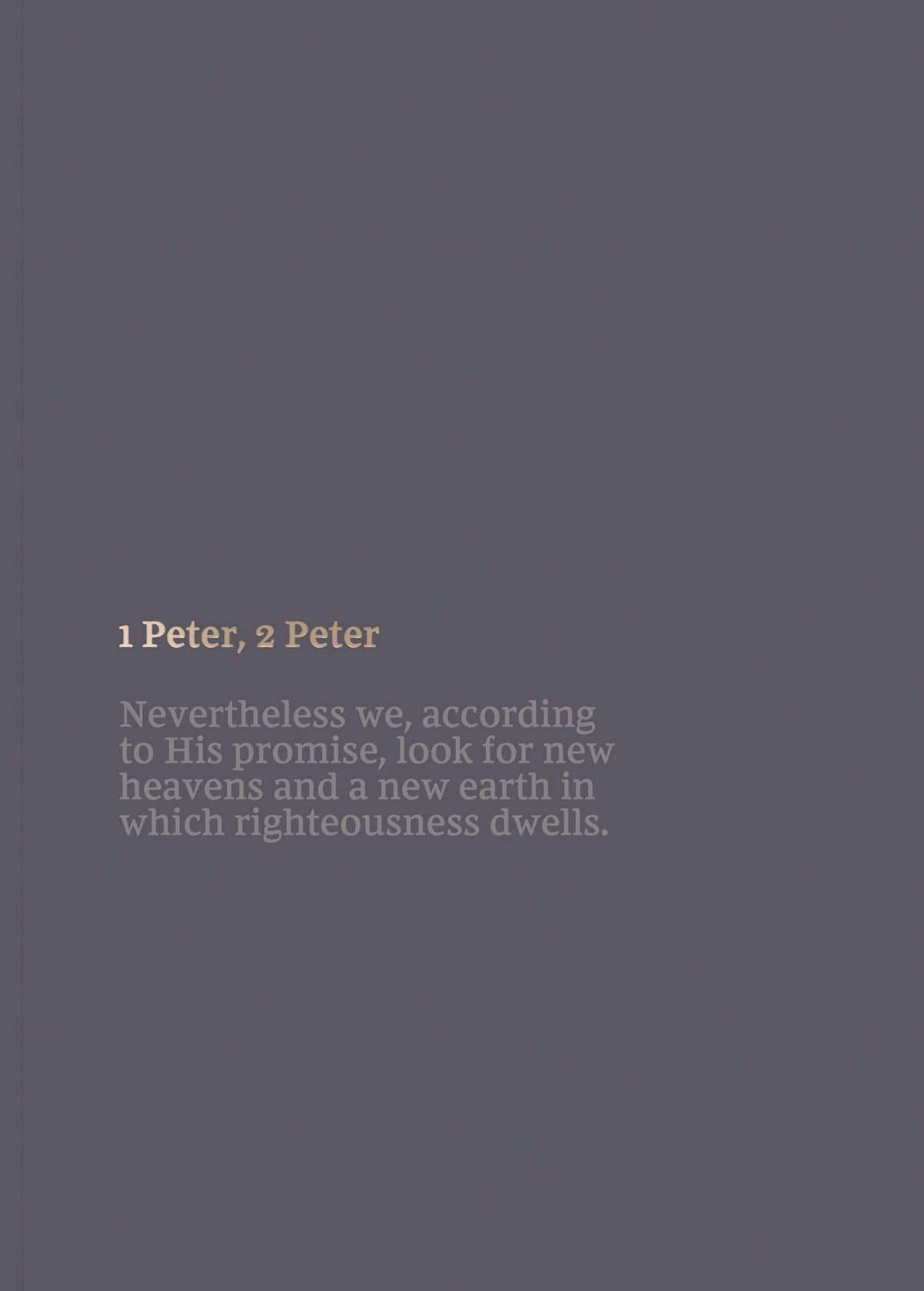 NKJV Bible Journal: 1-2 Peter — Aslan Christian Books