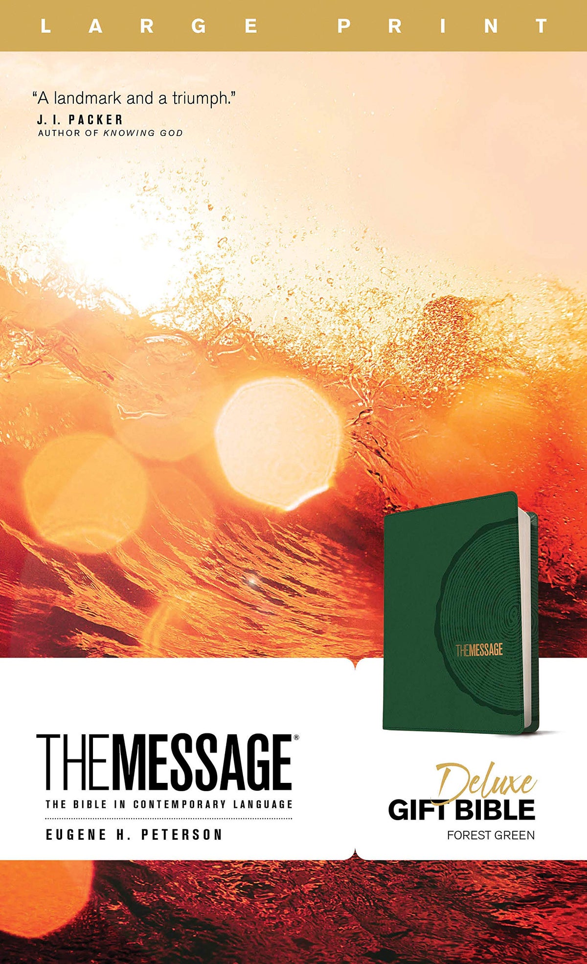 Message Deluxe Gift Bible, Large Print, Green — Aslan Christian Books